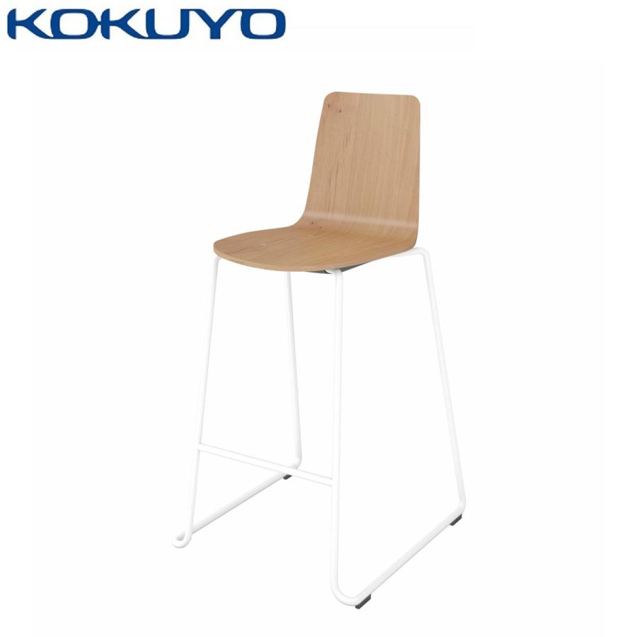 KOKUYO 【ラクラク納品】コクヨ チェア Mycket ミケット K03-W41-MY3X2 ハイチェアー 塗装脚 合板シート 座パッドなし ホワイト脚 : コクヨオンラインストア ...