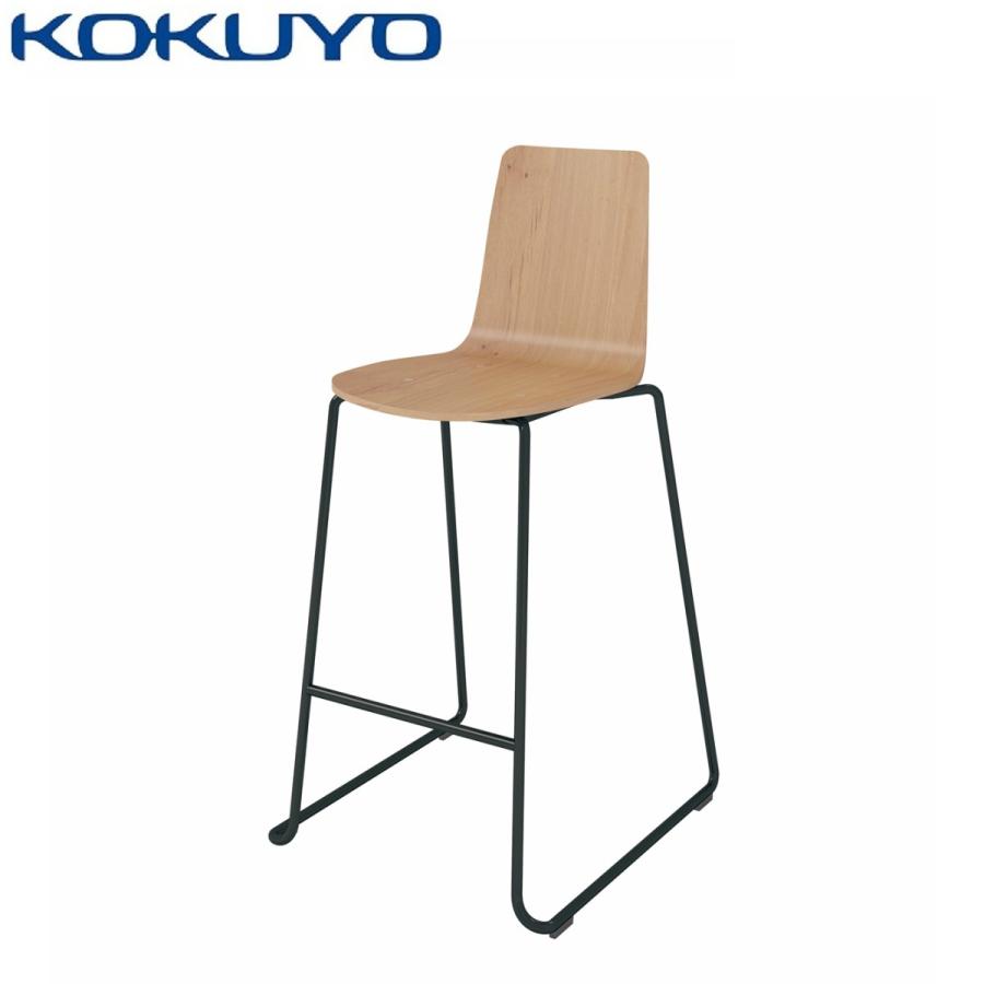KOKUYO 【ラクラク納品】コクヨ チェア Mycket ミケット K03-B41-MY3X2 ハイチェアー 塗装脚 合板シート 座パッドなし ブラック脚 : コクヨオンラインストア ...