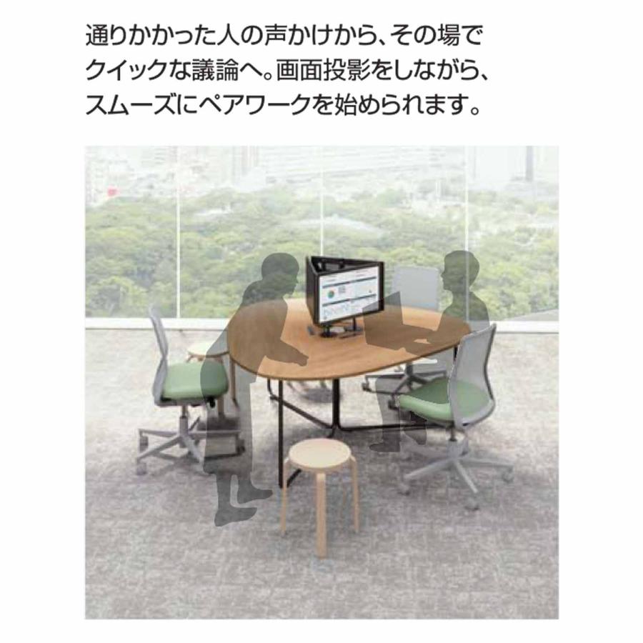 KOKUYO 【ラクラク納品】コクヨ テーブル Franka フランカ TFK-UT1817YM コの字脚テーブル スチール脚 三角形 スタンダード天板 W177×D170×H90cm 電源4 ...