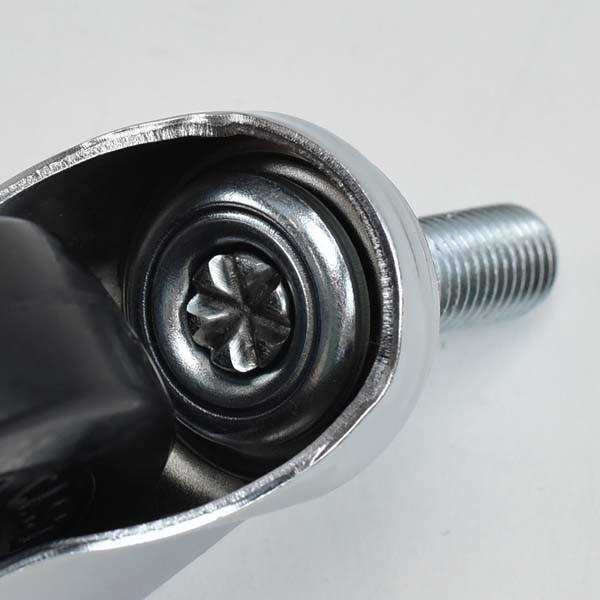 ハンマーキャスター 自在 ねじ込み式キャスター ゴム車 75mm 420EA-R75 大人気