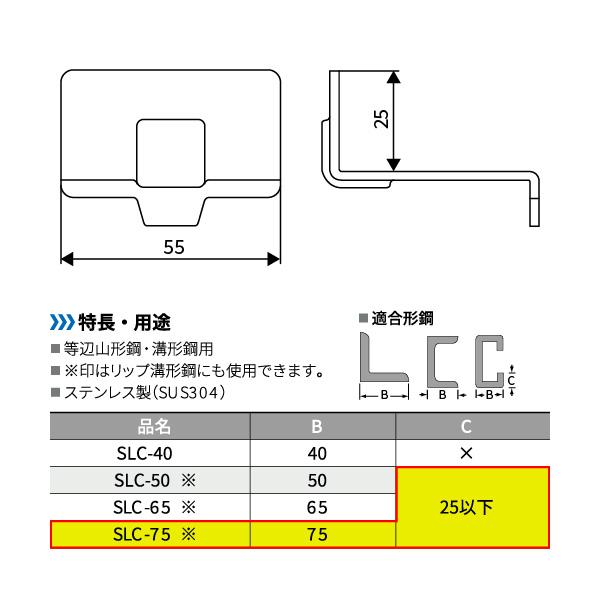 吊金具補強金具 ステンレス SLC-70 : あかばね金物 - 通販 - Yahoo!ショッピング