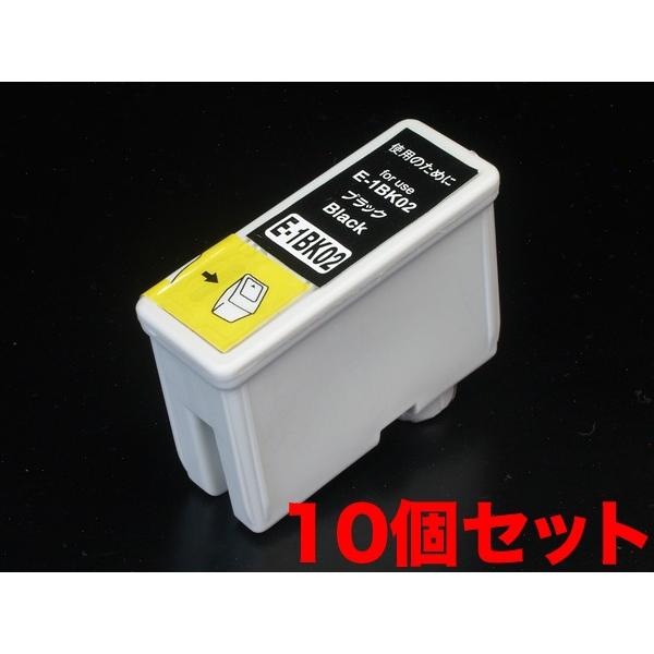こまもの本舗 IC1BK02 エプソン用 プリンターインク IC02 互換インクカートリッジ ブラック 10個セット CC-700 PM ...