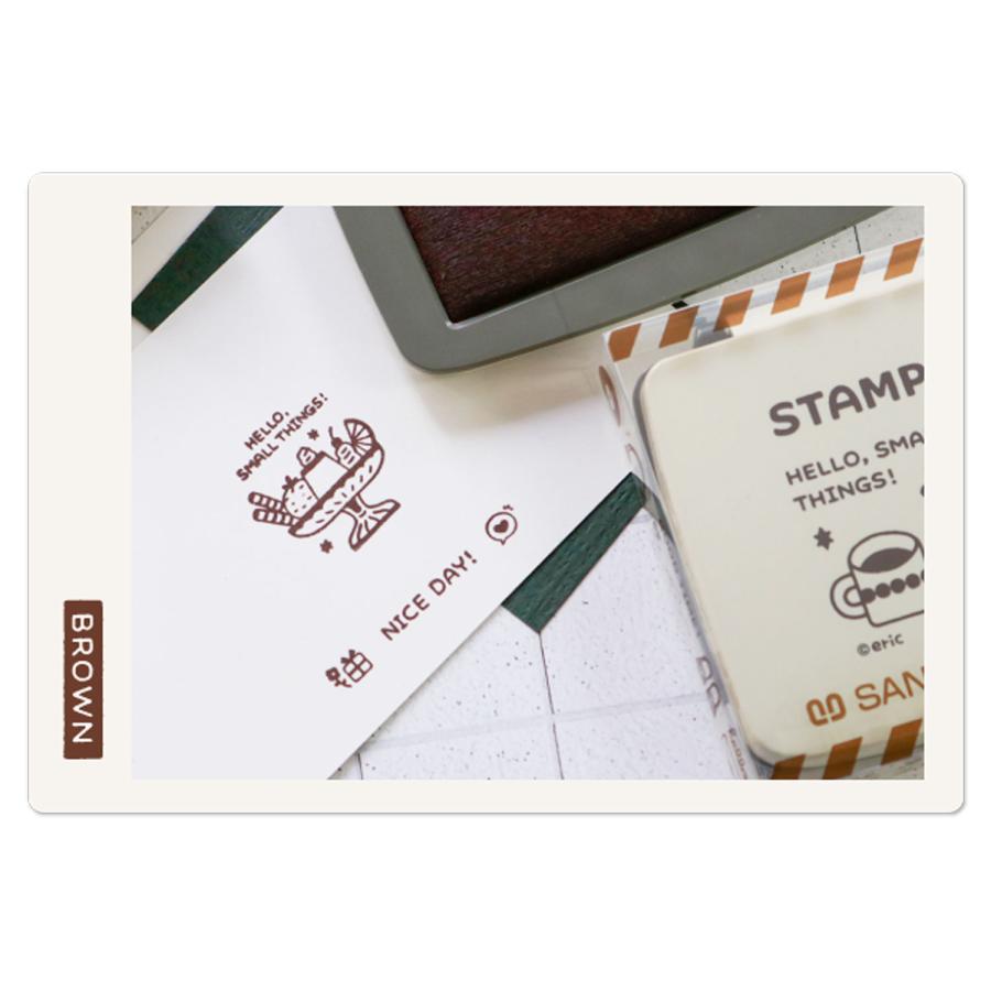 サンビー SANBY スタンプ パッド STAMP PAD ブラウン SPE-BR22 : spe-br22 : こまもの本舗 Yahoo!店 - 通販 - Yahoo!ショッピング