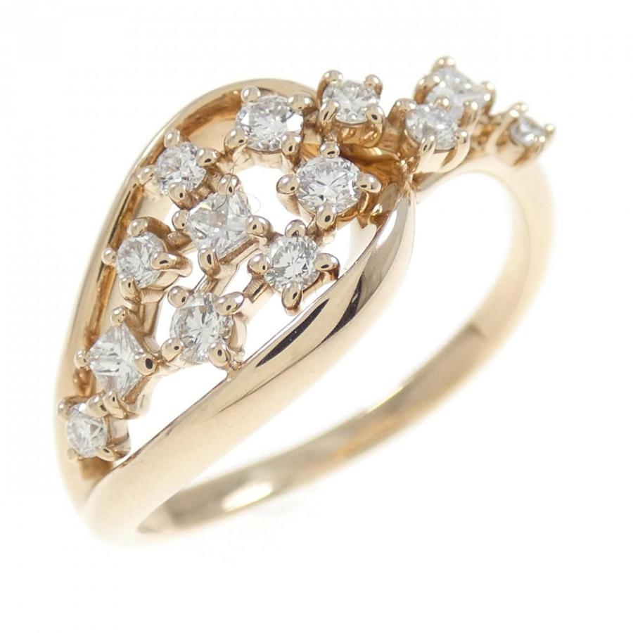 K18PG ダイヤモンド リング 0.35CT : KOMEHYO ONLINESTORE Yahoo!店 - 通販 - Yahoo!ショッピング