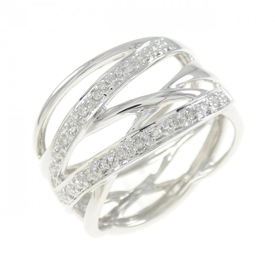 K18WG ダイヤモンド リング 0.10CT : KOMEHYO ONLINESTORE Yahoo!店 - 通販 - Yahoo!ショッピング