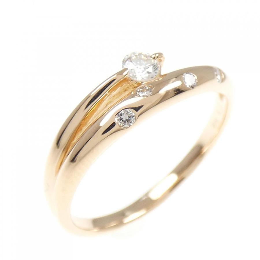 K18PG ダイヤモンド リング 0.15CT : KOMEHYO ONLINESTORE Yahoo!店 - 通販 - Yahoo!ショッピング
