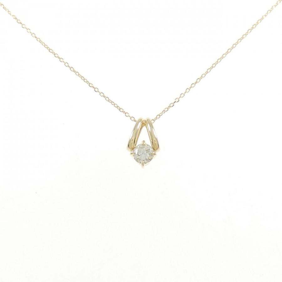 K18YG ソリティア ダイヤモンド ネックレス 0.157CT : KOMEHYO ONLINESTORE Yahoo!店 - 通販 - Yahoo!ショッピング