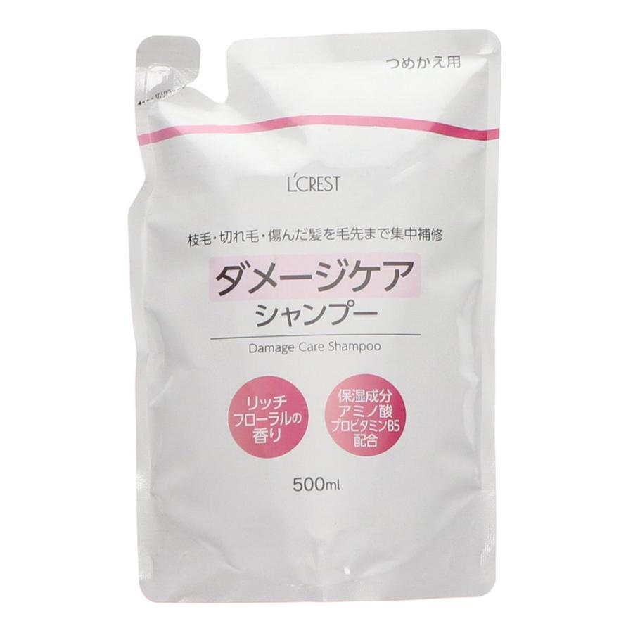L’CREST（ルクレスト） ダメージケアシャンプー 詰替用 500mL 24個セット : 4920501188044 : コメリドットコム - 通販 - Yahoo!ショッピング