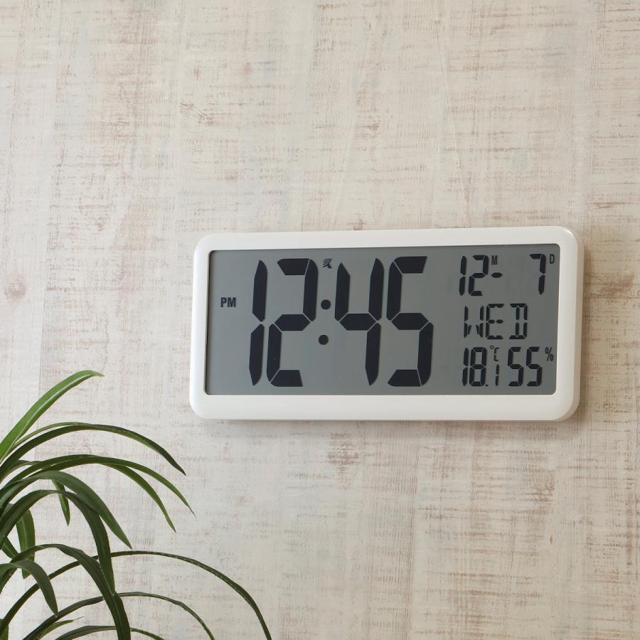 L’CREST（ルクレスト） 文字が大きい電波デジタル掛け置き時計 : コメリドットコム - 通販 - Yahoo!ショッピング