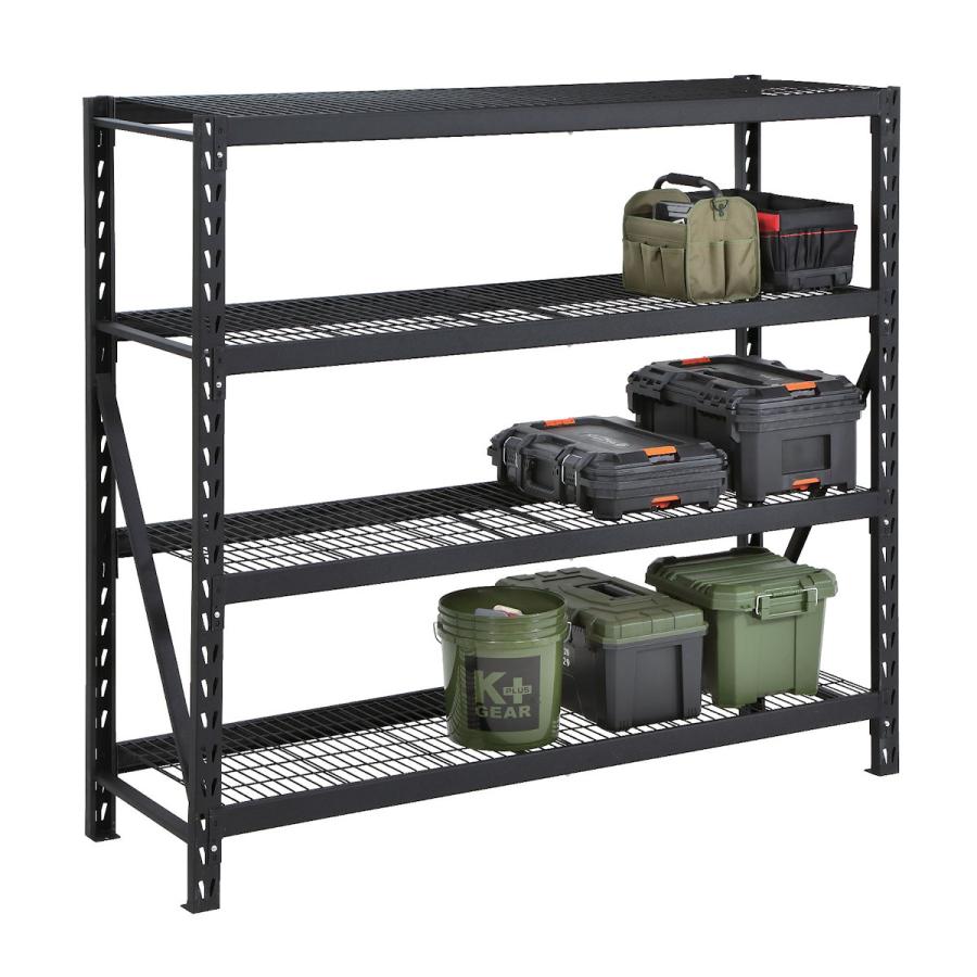 K＋BUILD 重量ラック4段 ブラック 800kg 1955×610×1830 : コメリドットコム - 通販 - Yahoo!ショッピング