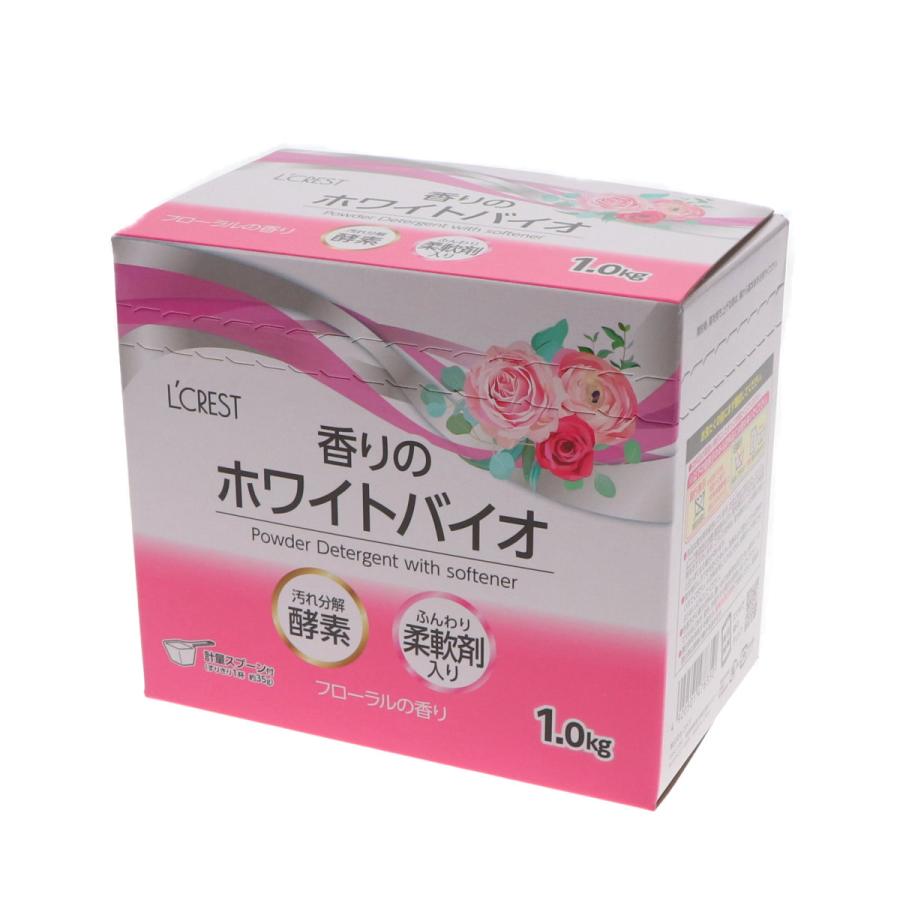 L’CREST（ルクレスト） 香りのホワイトバイオ 洗濯用洗剤 柔軟剤入り 計量スプーン付 本体 1kg 8個セット : コメリドットコム - 通販 - Yahoo!ショッピング