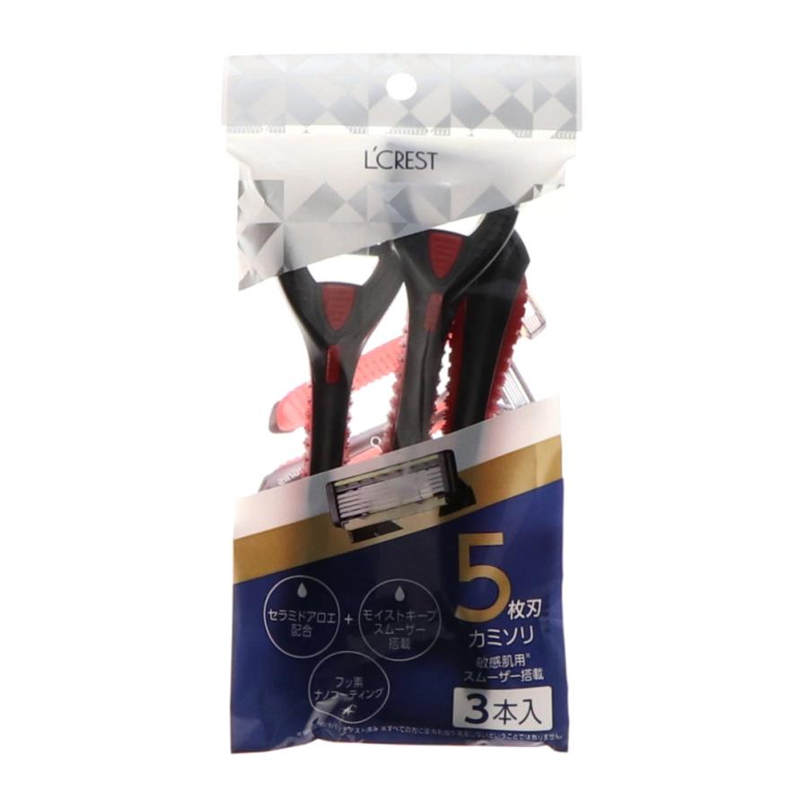 L’CREST カミソリ 5枚刃 3本入り : コメリドットコム - 通販 - Yahoo!ショッピング