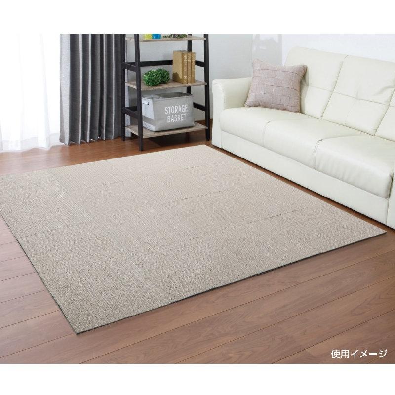 K＋BUILD 置くだけズレない洗える吸着タイルカーペット 40×40cm アイボリー 12個セット : コメリドットコム - 通販 - Yahoo!ショッピング