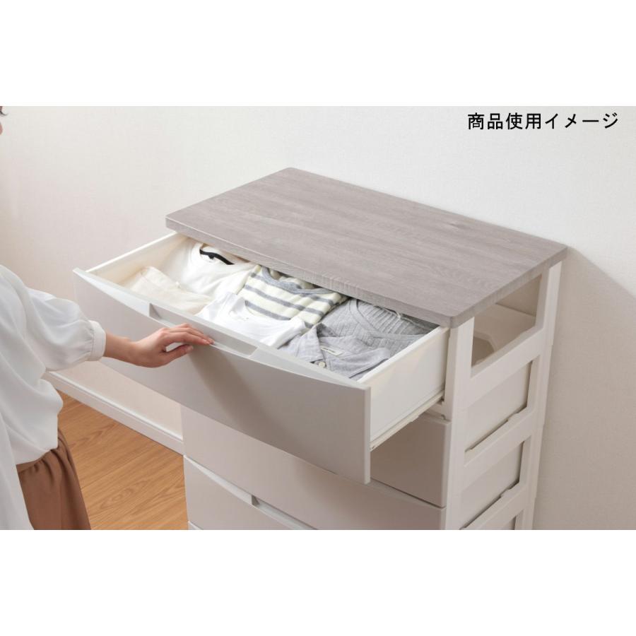 デザインウッドトップチェスト DW−725 幅73cm 5段 グレー : 4967576414326 : コメリドットコム - 通販 - Yahoo!ショッピング
