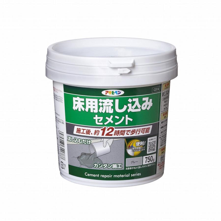 アサヒペン 床用流し込みセメント 750g C014 グレー : コメリドットコム - 通販 - Yahoo!ショッピング