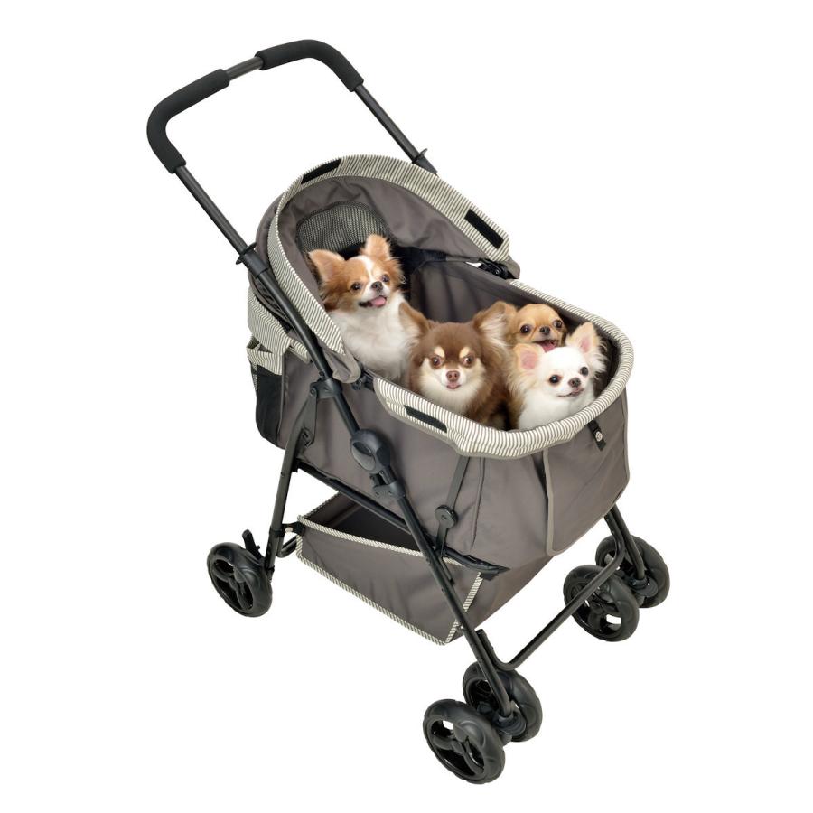 GEX GEX ペットカート わんわんカート 多頭用 DXplus ストライプグリーン : コメリドットコム - 通販 - Yahoo!ショッピング