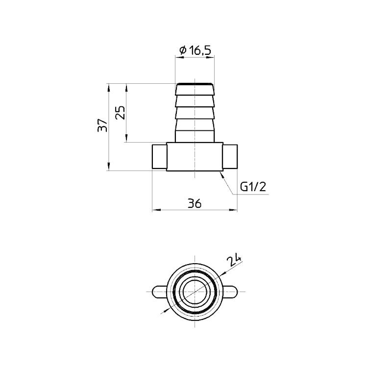 SANEI（サンエイ）ホースカラン先 取付ネジG1／2 内径15mmホース用 PT30A−13 : コメリドットコム - 通販 - Yahoo!ショッピング