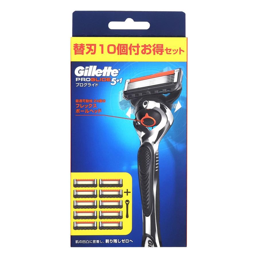 P＆G ジレット プログライドマニュアル9B カミソリ ホルダー本体＋替刃10個付 : 4987176032843 : コメリドットコム - 通販 - Yahoo!ショッピング