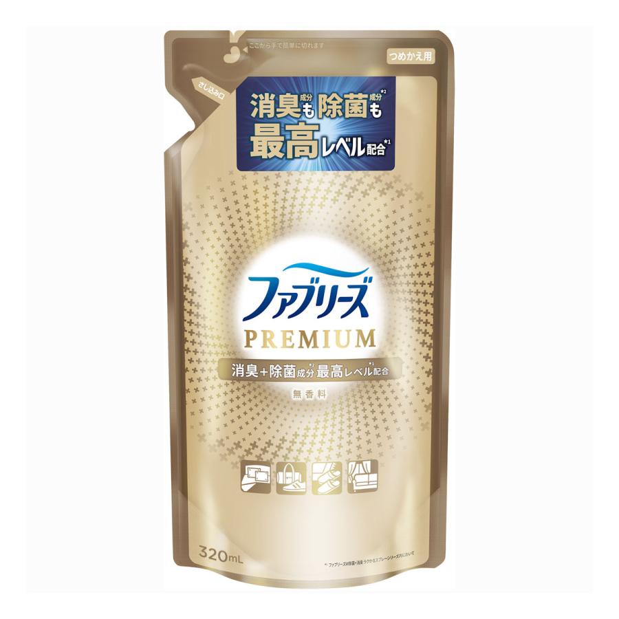 P＆G ファブリーズW除菌＋消臭プレミアムスプレー 無香料 詰替用 320mL : 4987176207876 : コメリドットコム - 通販 - Yahoo!ショッピング