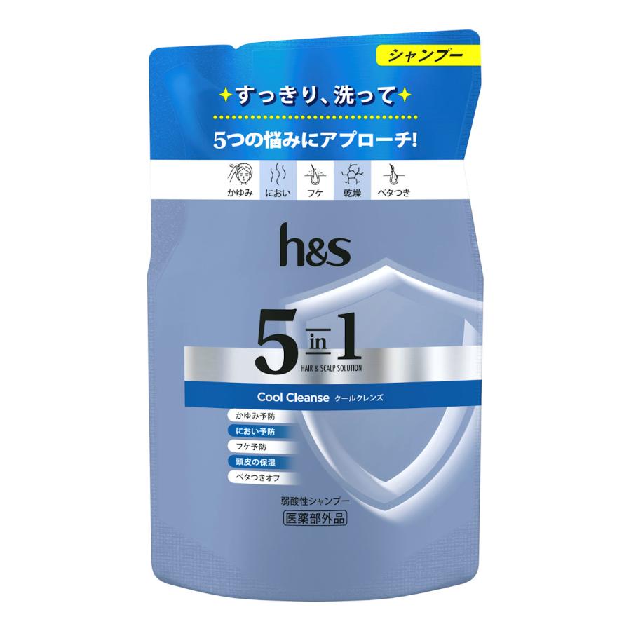 P＆G h＆s 5in1 クールクレンズ シャンプー 詰替用 290g : 4987176243393 : コメリドットコム - 通販 - Yahoo!ショッピング