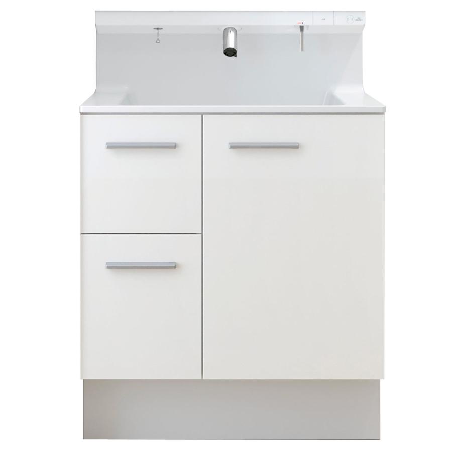 LIXIL INAX 洗面台 R1シリーズ 間口75cm タッチレス水栓 グロスホワイト R1H1−755JY−AU／YS2FC : コメリドットコム - 通販 - Yahoo!ショッピング