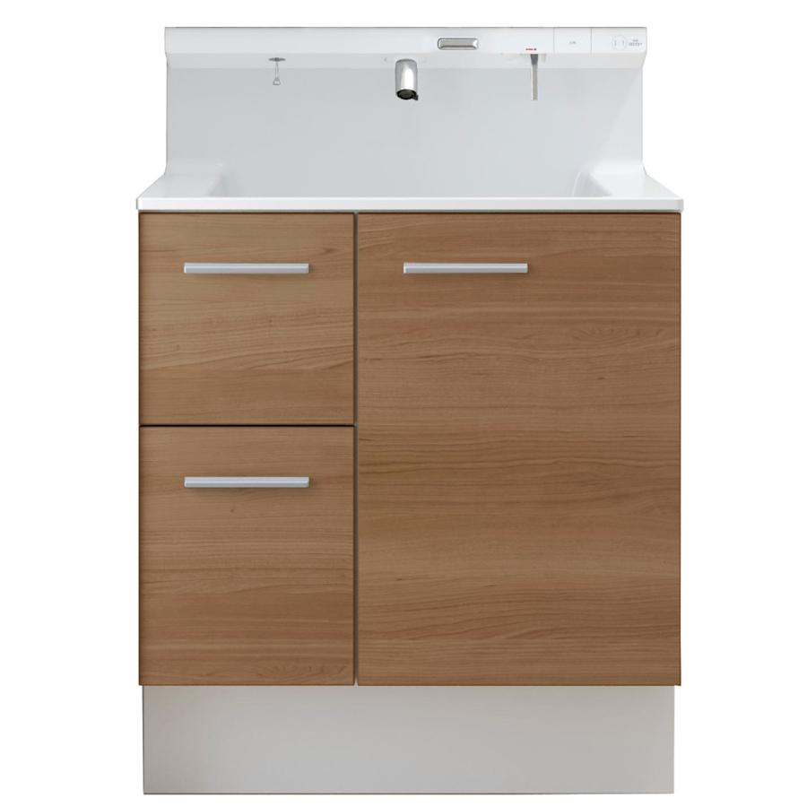 LIXIL INAX 洗面台 R1シリーズ 間口75cm プッシュ水栓 チェリー R1H1−755PY−AU／JY2FC : コメリドットコム - 通販 - Yahoo!ショッピング