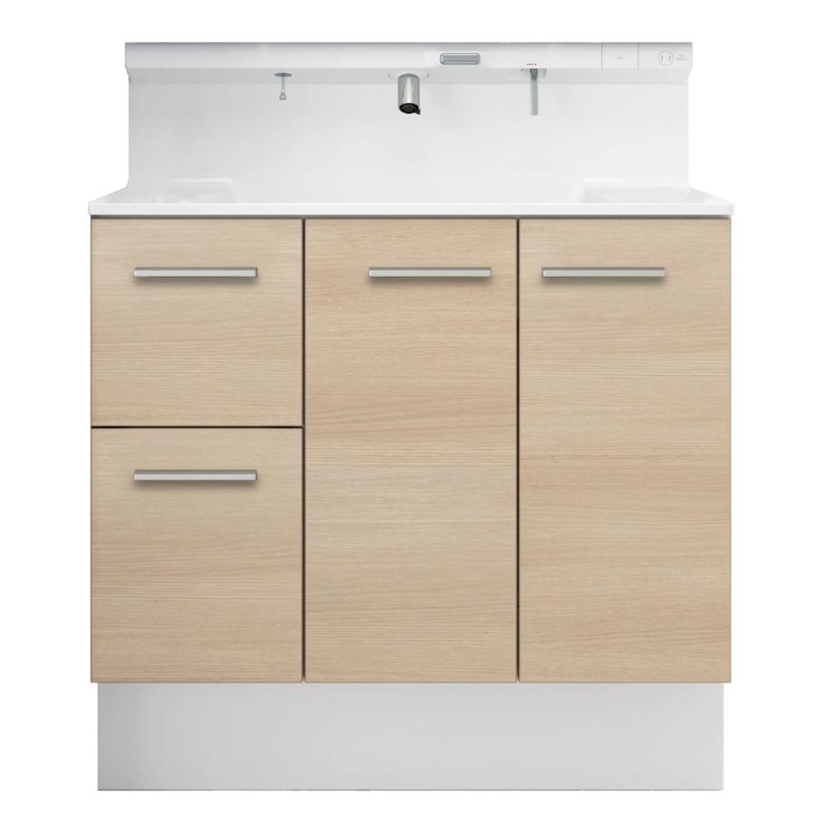 LIXIL INAX 洗面台 R1シリーズ 間口90cm プッシュ水栓 ライトオーク R1H1−905PY−AU／JP2FC :4989236470589:コメリドットコム - 通販 ...