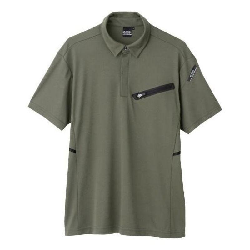 ジーベック C．ZONE（クロスゾーン） 冷感半袖ポロシャツ L カーキ 6110 : コメリドットコム - 通販 - Yahoo!ショッピング