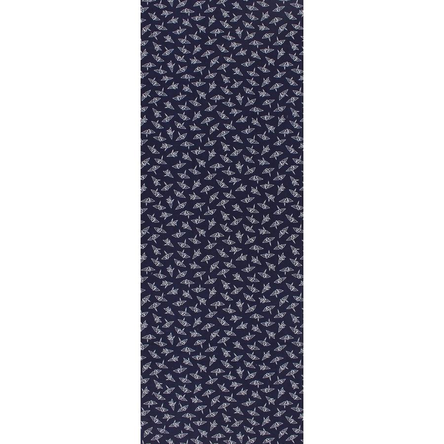 IRODORI 手ぬぐい 日本製 折鶴 紺 端がほつれない 和柄 小紋調 綿100% 乾きやすい 昔ながら タオル ハンカチ 彩 ...