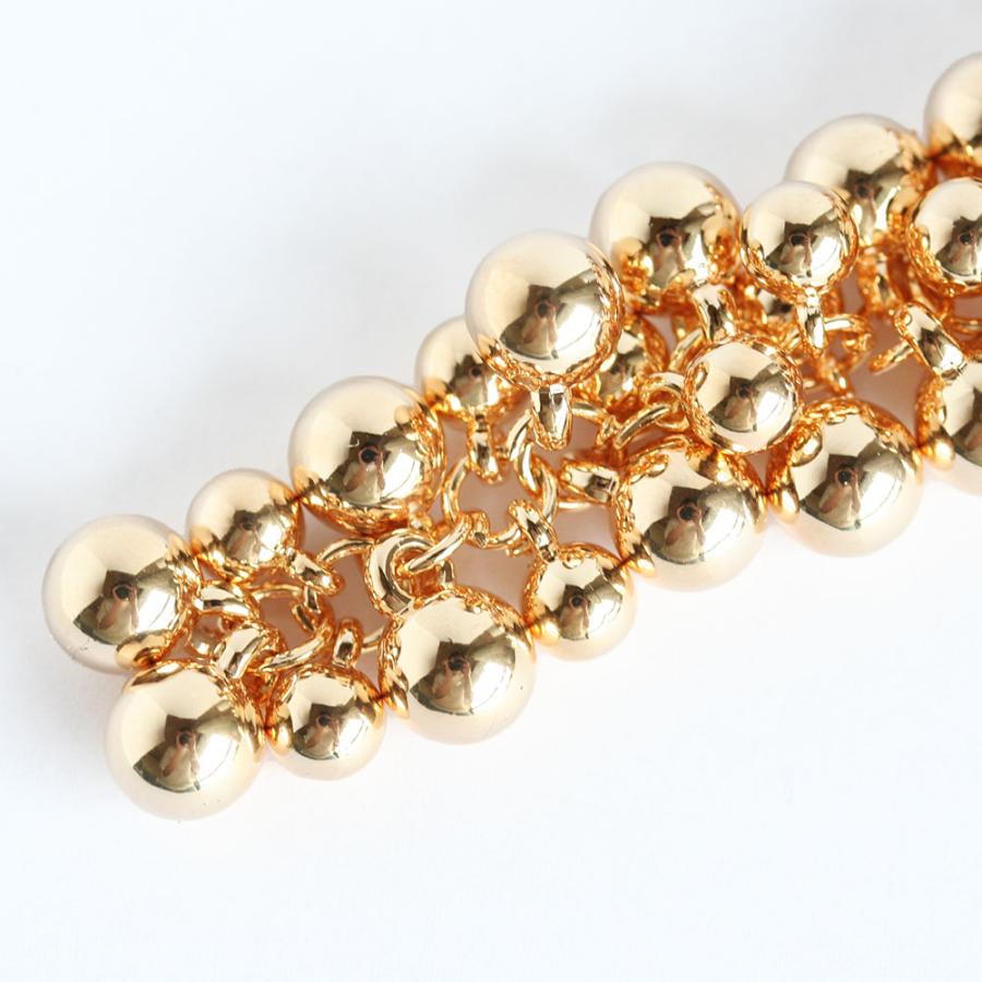 メタルボール6mm8mmチェーン 18Kメッキ 18金 10cm メタルパーツ 手芸 アクセサリーパーツ ハンドメイド パーツ チェーン ピアス イヤリング : コモレビスタ ビーズ ...