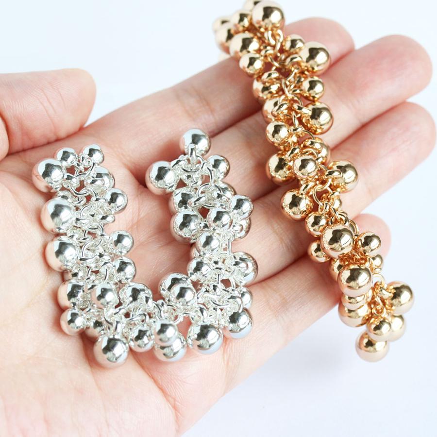 メタルボール6mm8mmチェーン シルバー ゴールド 10cm メタルパーツ 手芸 アクセサリーパーツ ハンドメイド パーツ チェーン メタルパーツ ピアス イヤリング :ch01725:コ ...