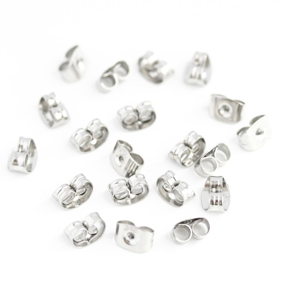 サージカルステンレス ピアスキャッチ 6mm ゴールド シルバー 20個入り アクセサリーパーツ L316 メタルパーツ 手芸 ハンドメイド パーツ ピアス イヤリング :pp03112:コ ...