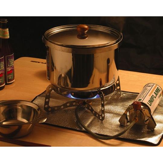 ユニフレーム 610596 バーナーシート（小） バーナー輻射熱カット アルミ加工断熱シート コンパクト :10007218:アウトドアーズ ...