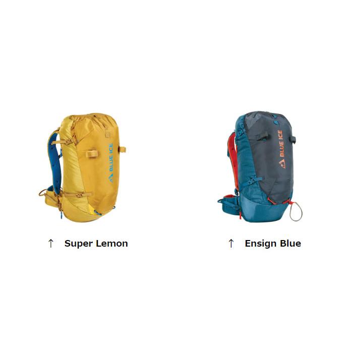 BLUE ICE ブルーアイス クメ 38L BL100160 ザック KUME Backpack スーパーレモン エンザインブルー : アウトドアーズ・コンパスYahoo!店 - 通販 ...