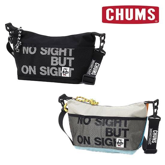 CHUMS チャムス 25モンキーマジックメッシュポケットコレクトショルダーバッグ CH60-3884 25 Monkey Magic Mesh PKT Collect SHL Bag ...