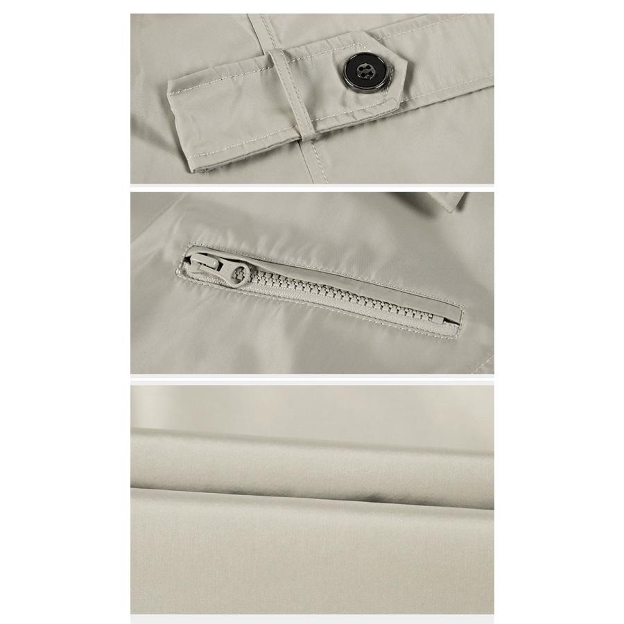 M-9XL スプリングコート トレンチコート 春 秋 アウター メンズ コート ビジネス ショット丈 ビジネスコート 大きいサイズ 全5色 春物 秋物 ブラック ネイビー ...