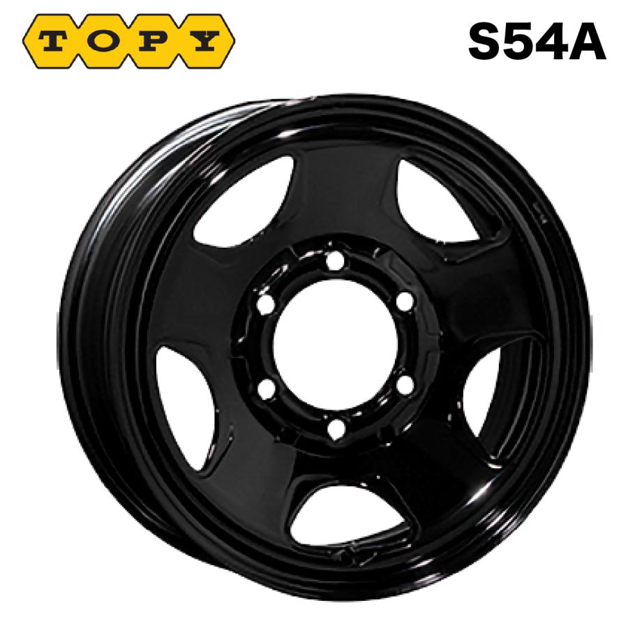トピー S54A ブラック（スチール） 15×6 +31 6/139.7 新品ホイール1本 : タイヤホイール専門店コニシタイヤ - 通販 - Yahoo!ショッピング