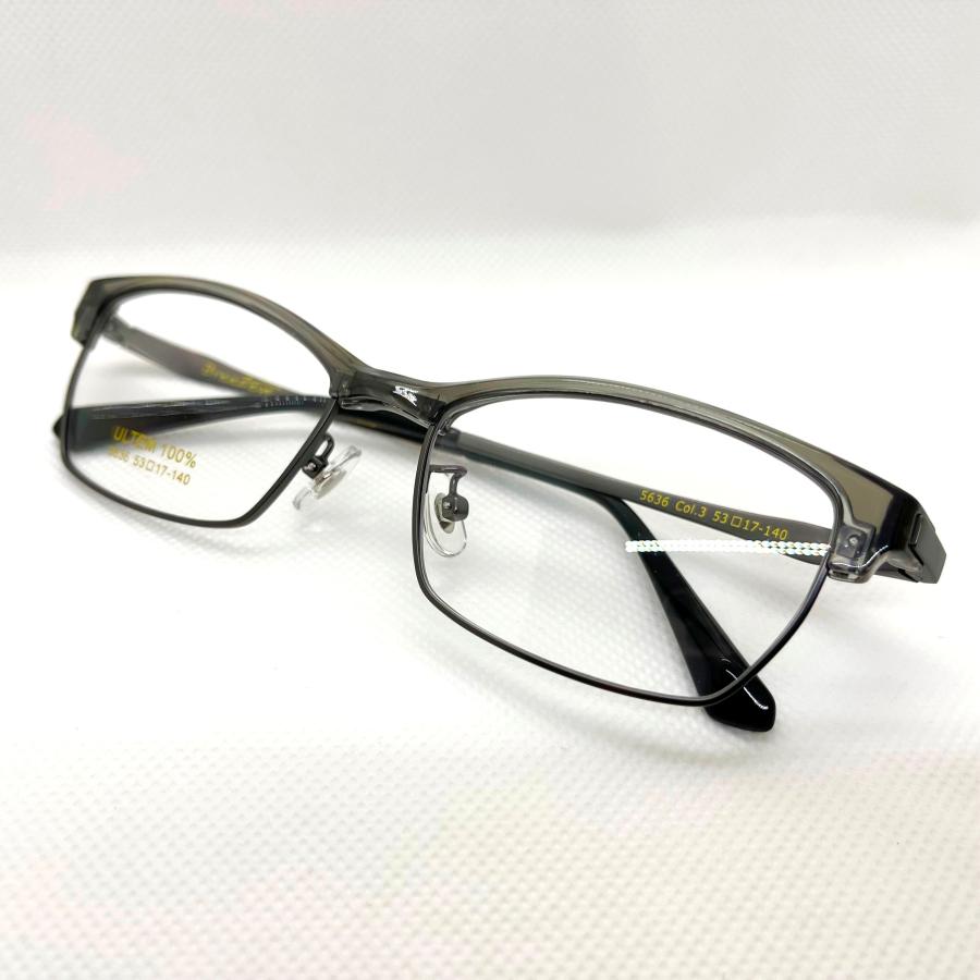 BreeZeye ULTEM 5636 カラー3 グレー セル × メタル スクエアタイプ【KTM】 メガネフレーム フルリム : こん太村 ...