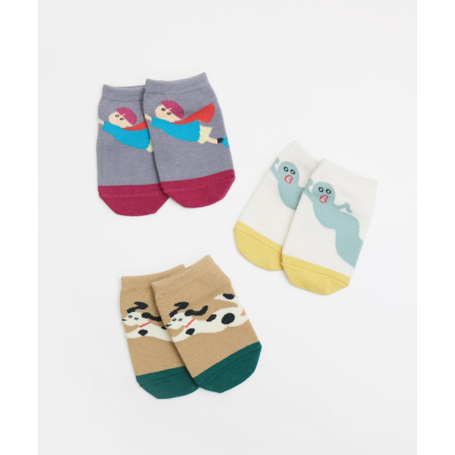 stample stample／スタンプル 子供 ベビー I CAN FRY!!ベビーアンクルソックス 3足組 BABY : 子供服と雑貨のお店KOOKA - 通販 - Yahoo!ショッピング