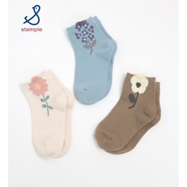 stample 完売 stample／スタンプル 子供 チアフルフラワー クルーソックス 3足組 女の子 : 子供服と雑貨のお店KOOKA - 通販 - Yahoo!ショッピング
