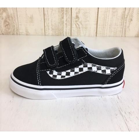 VANS VANS／バンズ 子供靴 キッズスニーカー OLD SCHOOL V SIDESTRIPE V BLACK/TRUE WHITE ...