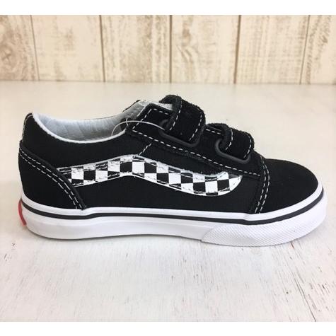 VANS VANS／バンズ 子供靴 キッズスニーカー OLD SCHOOL V SIDESTRIPE V BLACK/TRUE WHITE ...