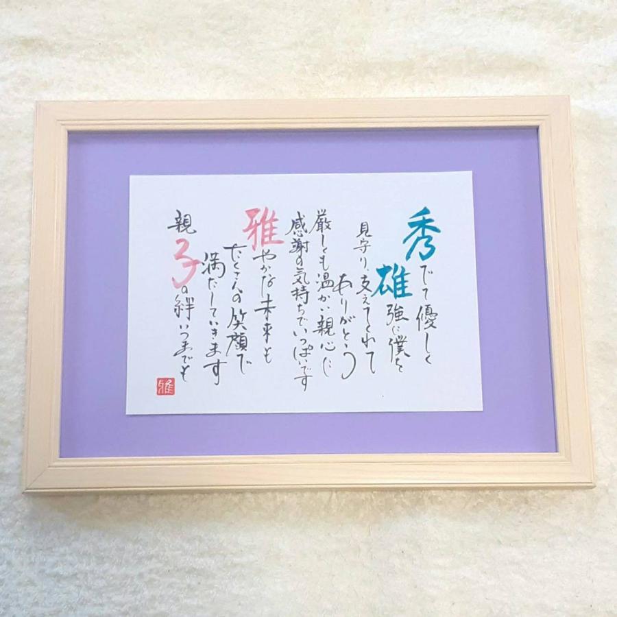 名前詩 ネームポエム ウェルカムボード 2人用タイプ【※色の名前が入ります ※】結婚記念日 披露宴ウェルカムボード 両親へのプレゼント : アロマリウム Yahoo!店 - 通販 ...