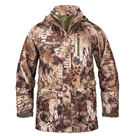 Koda Adventure Gear Youth Waterproof Hard Shell Jacket, Kryptek Highlander, Medium (Youth 10/12 ...