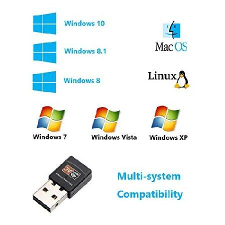 USB Wireless Adapter 600Mbps Realtek RTL8811CU Chipset Mini Type Dual ...