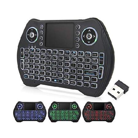 Backlit Mini Wireless Keyboard Touchpad Mouse Combo with Rechargable Li-ion Battery Multi-Media ...
