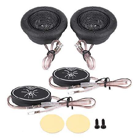 Car Tweeters, Pair of DC 12V 150W Mini Super Power Loud Speaker Dome o ...