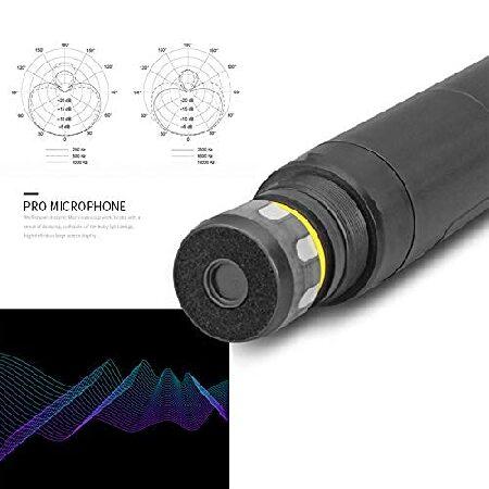 MicrocKing Wireless Microphone System, with 4 Handheld Mics, Metal ...