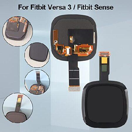 YWLRONG 交換用スクリーン Fitbit Versa 3 FB511 / Sense FB512 ウォッチ LCDディスプレイ タッチ ...