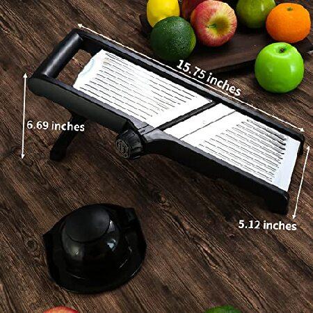 Mandoline Slicer for Kitchen, [4.5mm/9mm Julienne ＆ 0-9mm Slice ...